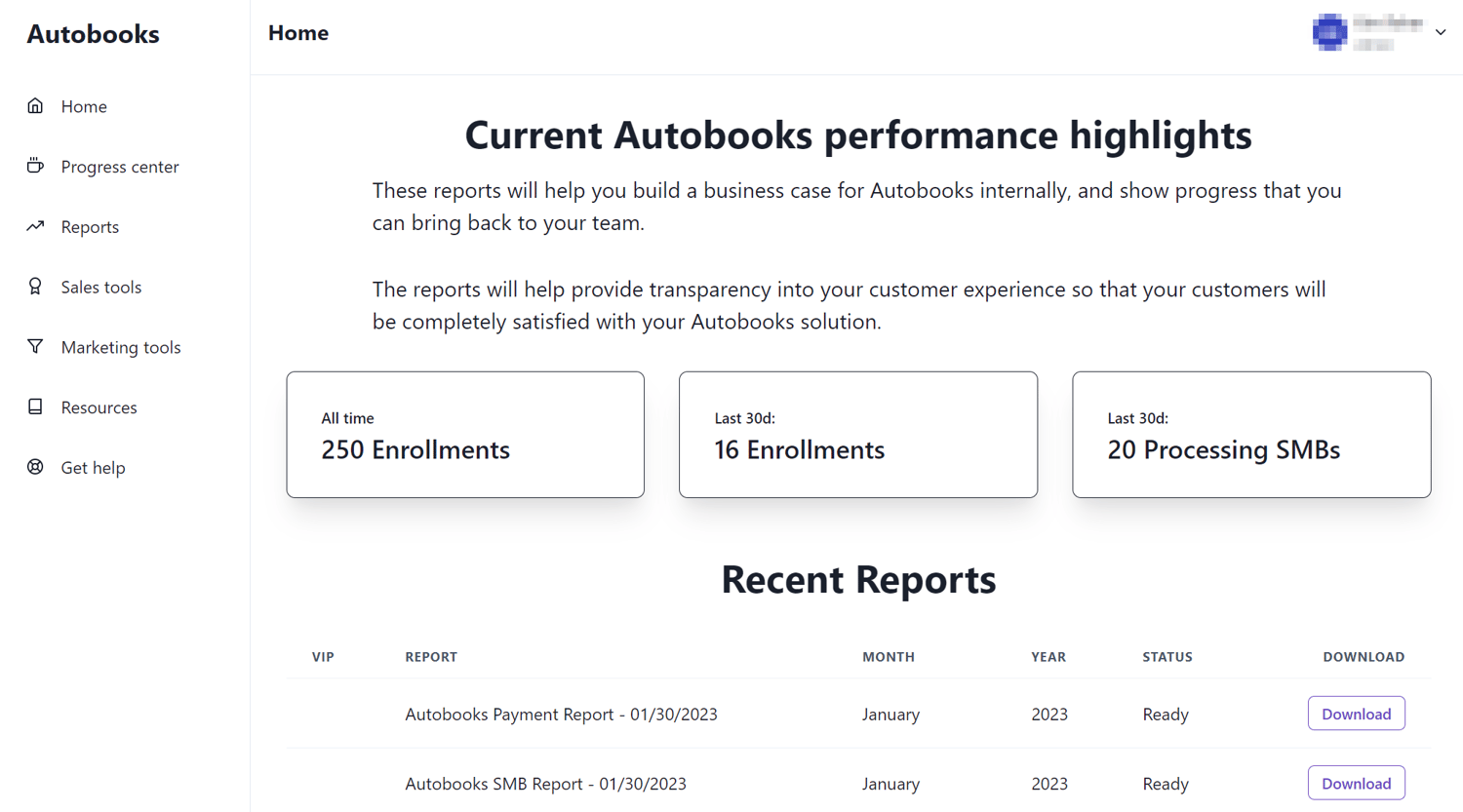 Accessing Autobooks assets